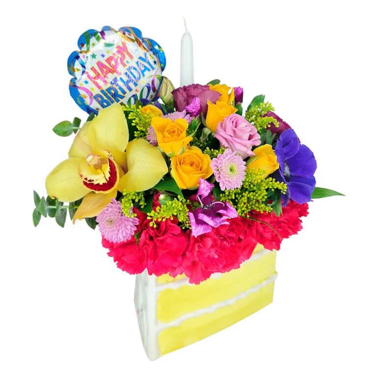 BIRTHDAY SLICE - Field Of Flowers